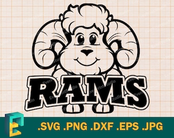 Rams Volleyball SVG Rams Cut File Rams DXF Rams PNG Rams - Etsy