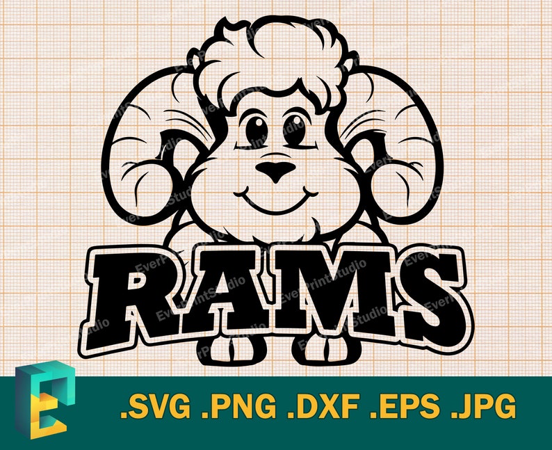 Rams SVG Cricut Silhouette Cut File Little Rams Kids - Etsy