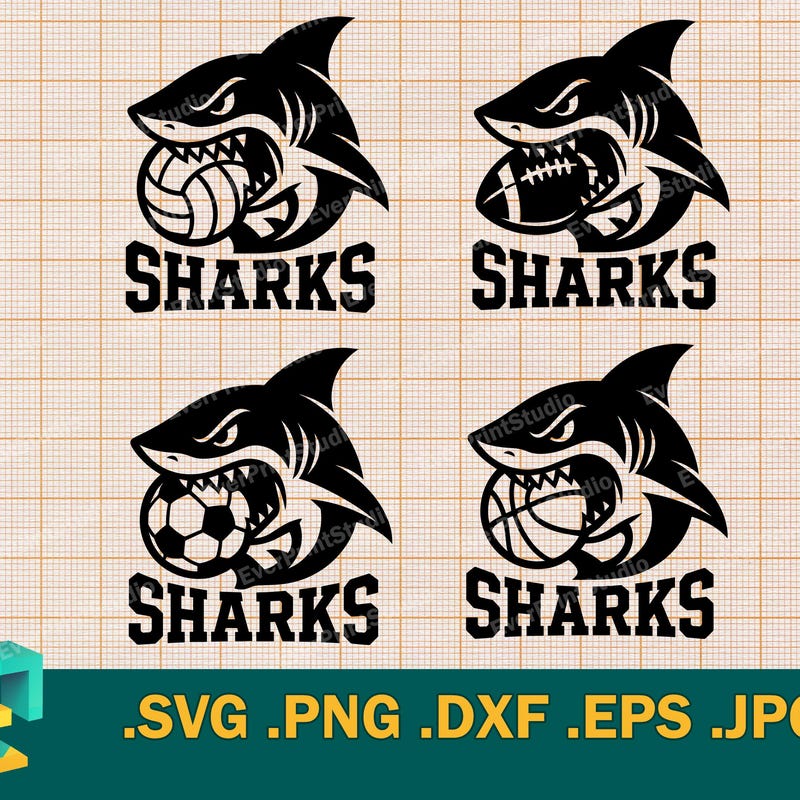 Sharks Soccer Png - Etsy