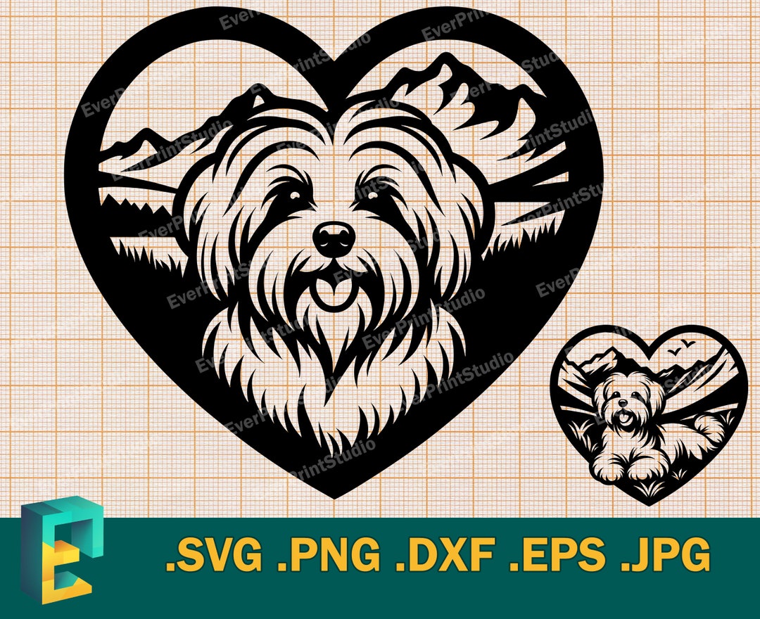 Maltese Dog SVG - Cricut, Silhouette | Vector Cute Maltese SVG Cut File ...