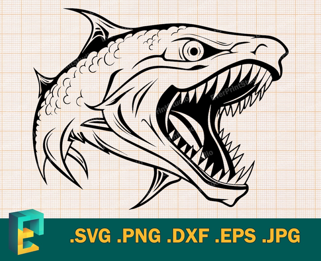 Barracuda SVG - Cricut & Silhouette, Great Barracuda Vector Clipart ...