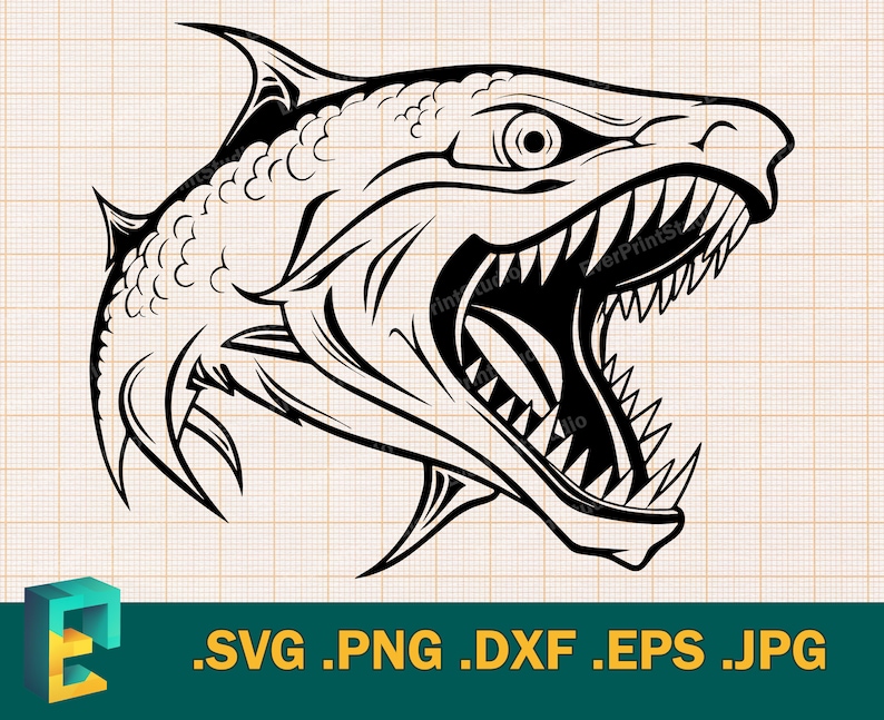 Barracuda SVG - Cricut & Silhouette, Great Barracuda Vector Clipart ...