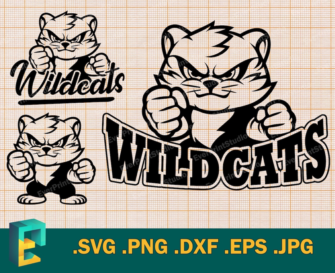 Wildcats SVG - Cricut, Silhouette Cut File | Little Wildcats Kids ...