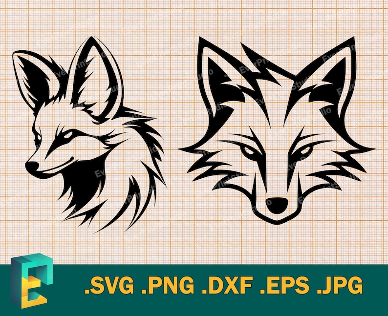 Fox SVG Cut Files for Cricut Silhouette Vector Art Fox - Etsy