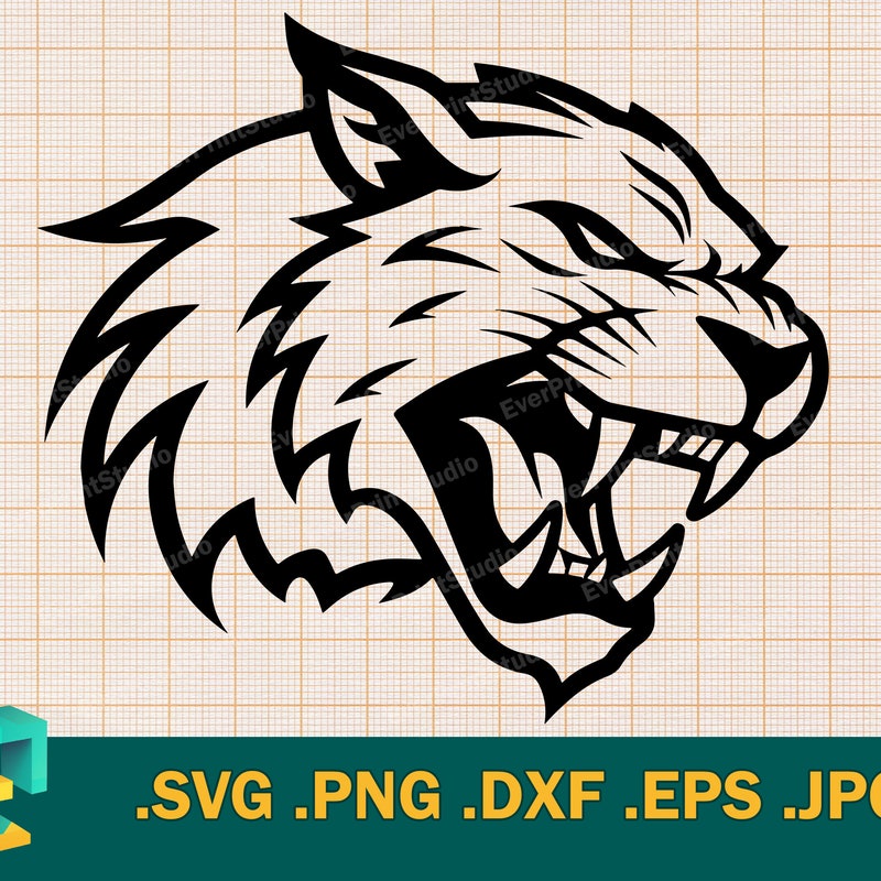 Wildcat Svg - Etsy