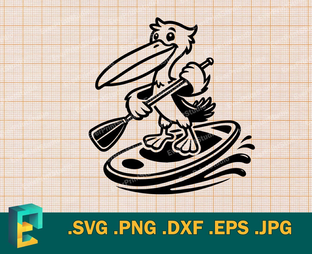 Paddleboarding SVG, Stand up Paddling - Cricut, Silhouette | Vector ...