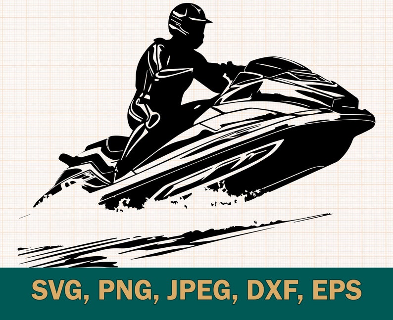 Jet Ski Bundle Svg Jet-ski Clipart Speed Boats Wave Runner - Etsy