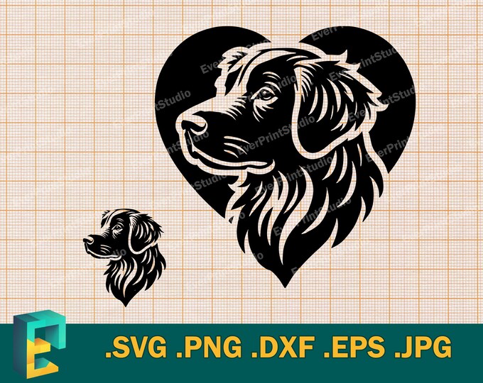 Retriever Labrador Template | PDF and PNG for Hand Cutting | SVG for ...