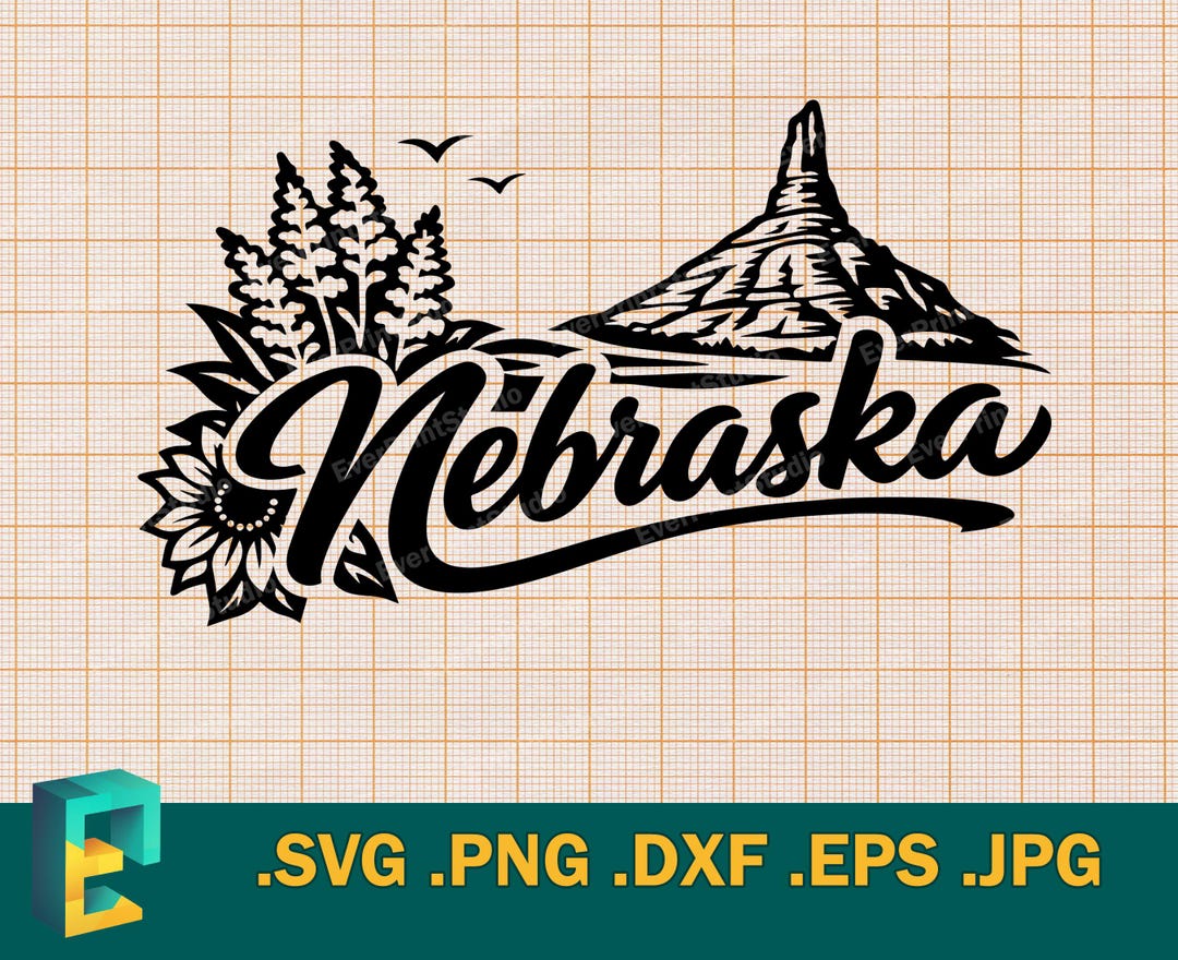 Nebraska SVG - Cricut, Silhouette | Vector Nebraska Cut File - Download ...