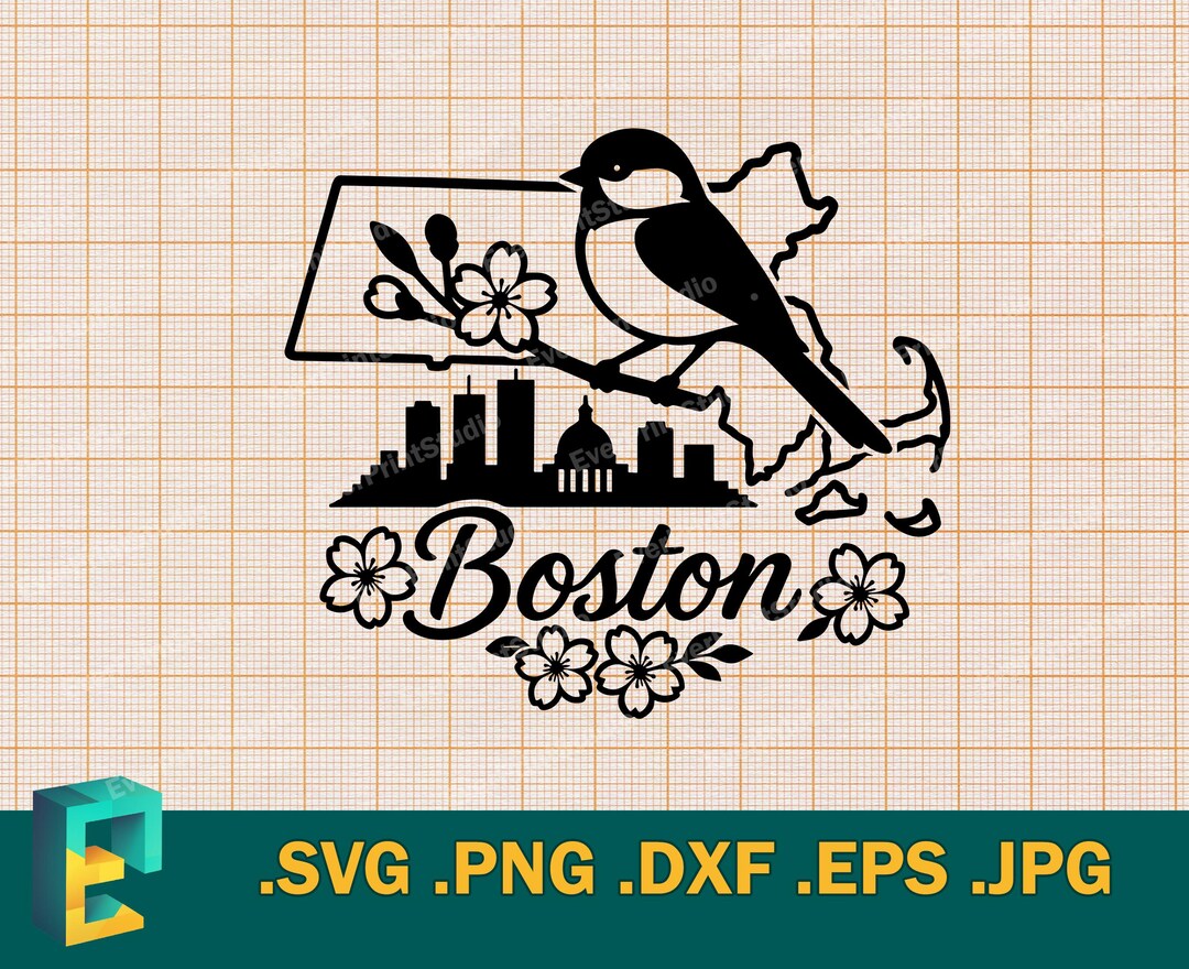 Boston SVG - Cricut, Silhouette | Vector Boston Massachusetts, USA Cut ...