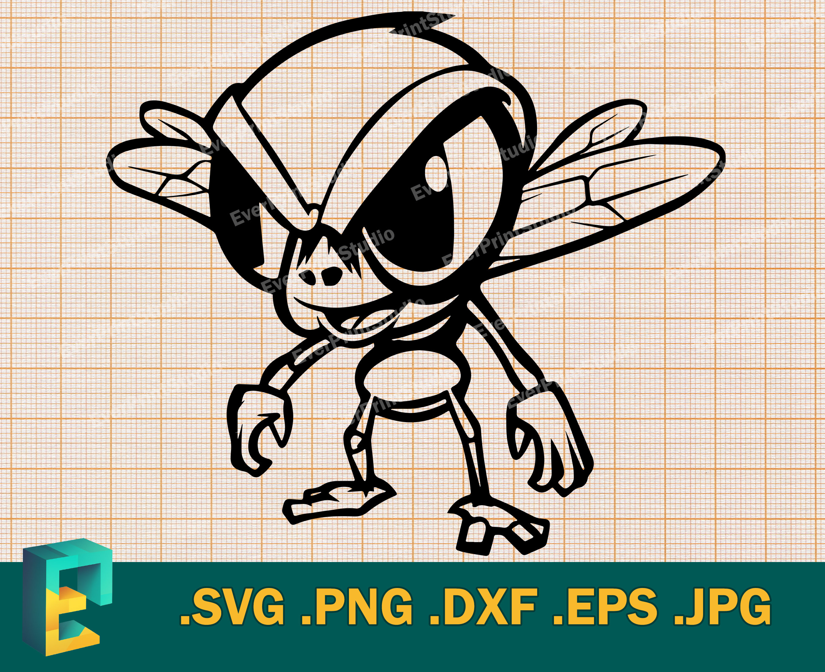 Fly SVG Cricut Silhouette Cute Fruit Fly Cut File for - Etsy