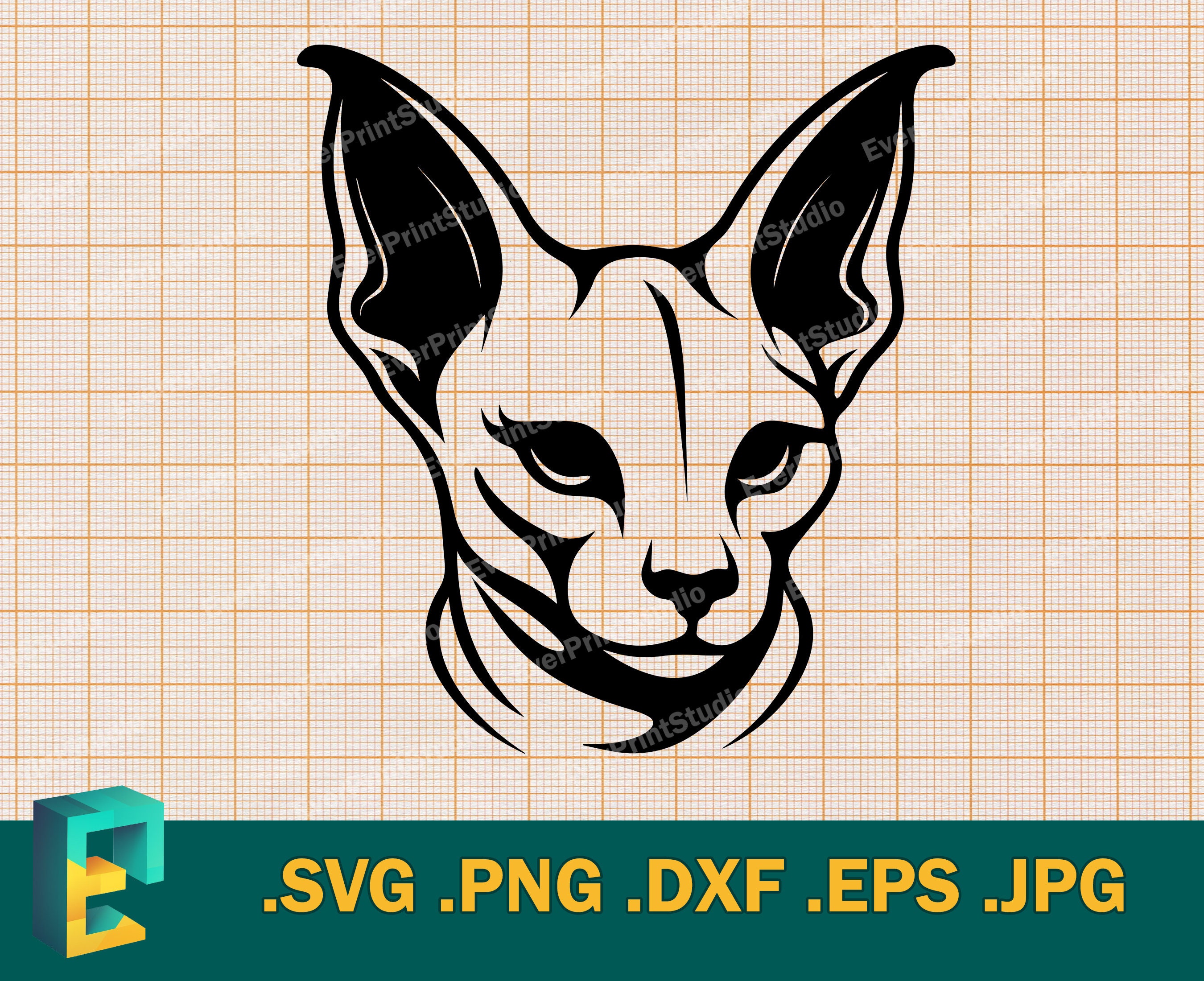 Sphynx Cat SVG Cricut & Silhouette Download Cute Canadian - Etsy