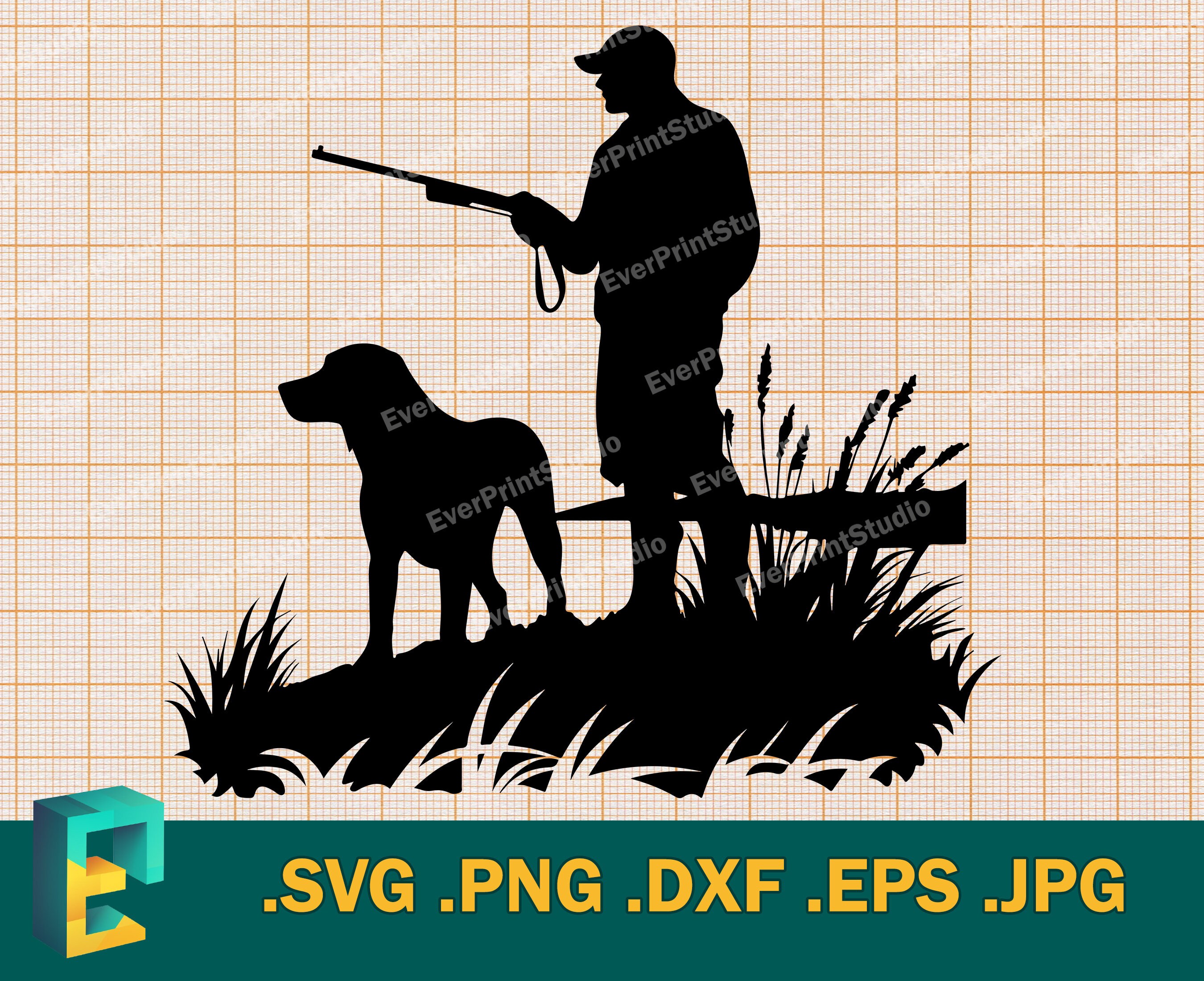 Hunter SVG Cricut Silhouette Vector Duck Hunting Svg - Etsy