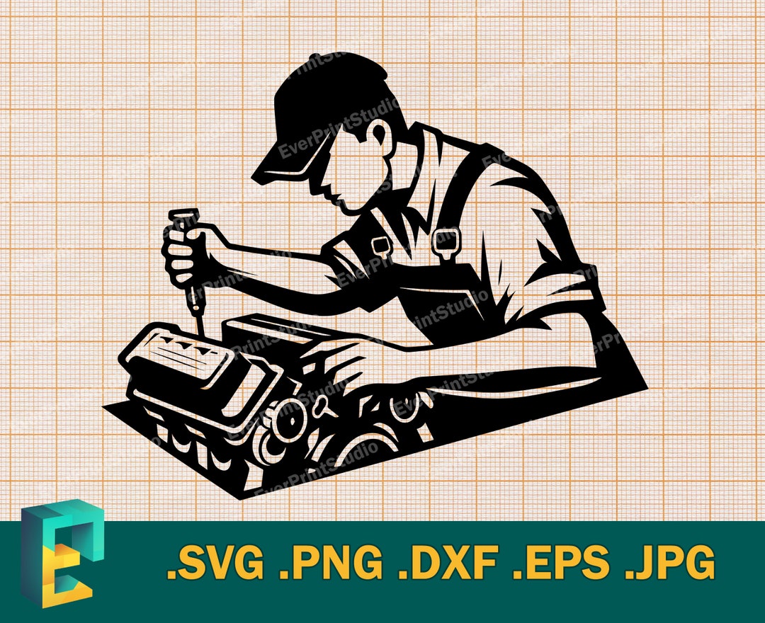 Mechanic SVG - Cricut, Silhouette | Vector Mechanic Svg | Mechanic ...