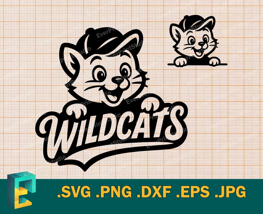 Wildcats SVG - Cricut, Silhouette Cut File | Little Wildcats Kids ...
