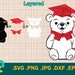 Teddy Bear in Graduation Cap SVG | Teddy Bear Graduate 2023 SVG ...