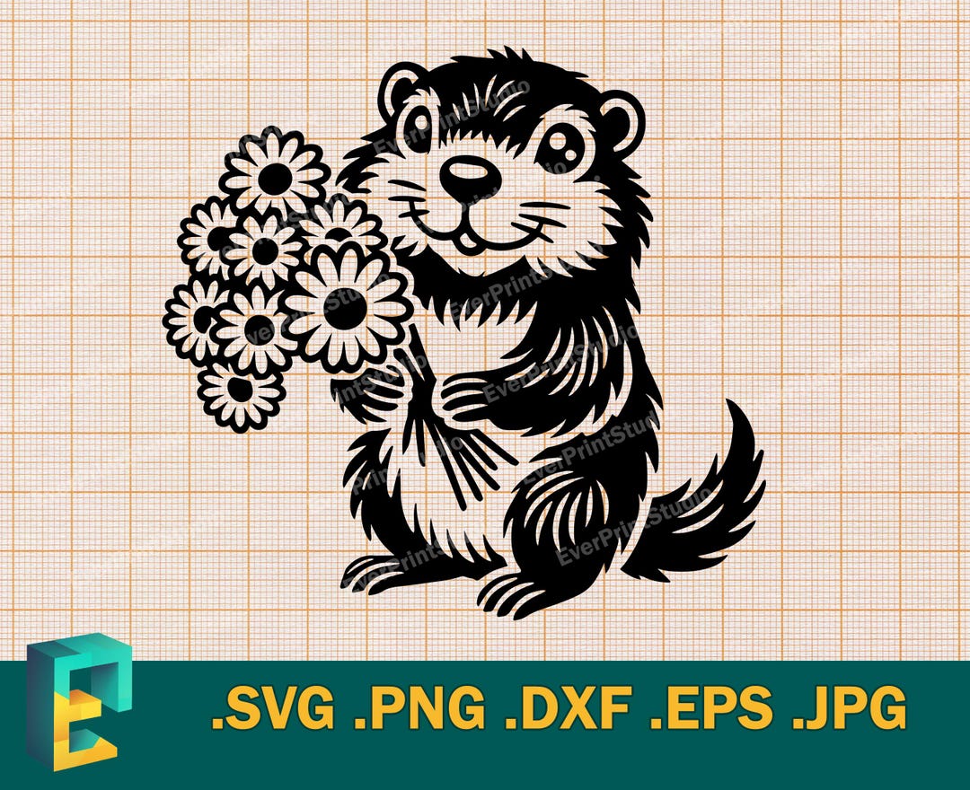 Groundhog SVG - Cricut, Silhouette | Happy Groundhog Vector Cutting ...