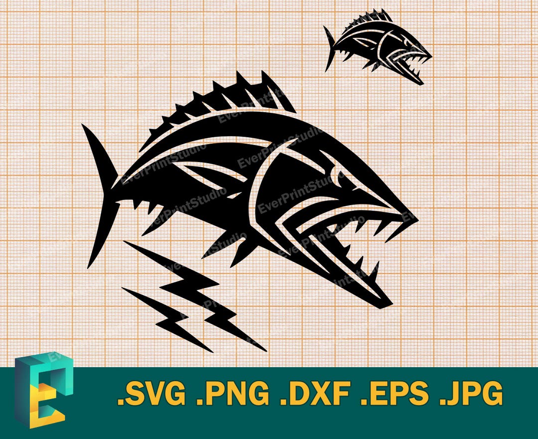 Wahoo SVG - Cricut, Silhouette | Vector Artistic Design Wahoo Fish Cut ...