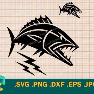 Wahoo SVG - Cricut, Silhouette | Vector Artistic Design Wahoo Fish Cut ...