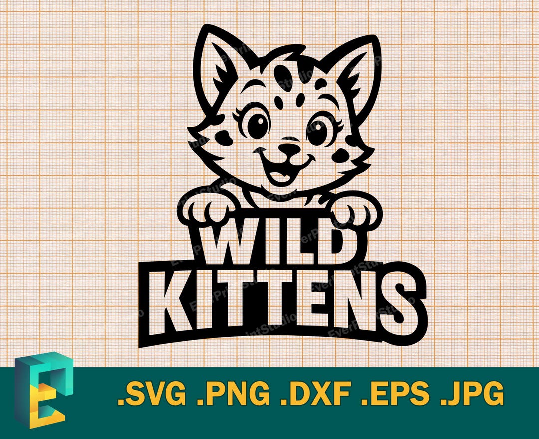 Wildcats SVG - Cricut, Silhouette Cut File | Little Wild Kittens Sports ...