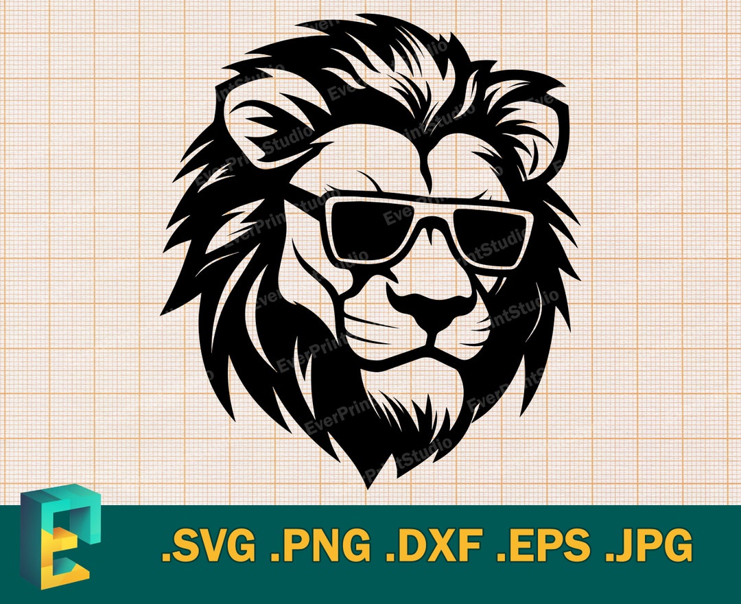 Lion SVG - Cricut, Silhouette | Vector Artistic Design Lion Cut File ...