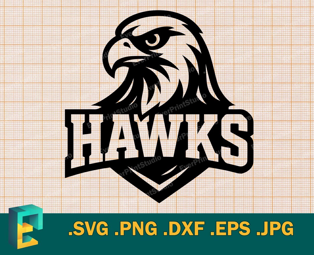 Hawks SVG - Cut File for Cricut & Silhouette | Hawks Sport Team SVG ...