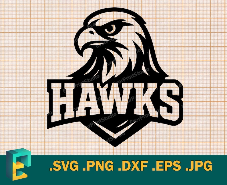 Hawks SVG - Cut File for Cricut & Silhouette | Hawks Sport Team SVG ...