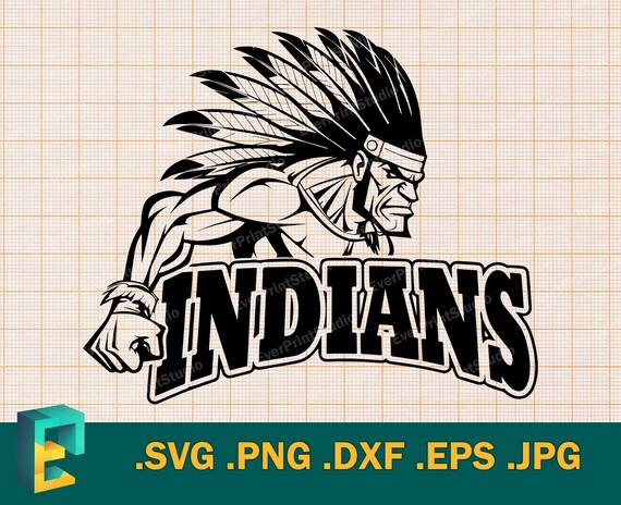 Indianer Maskottchen Logo