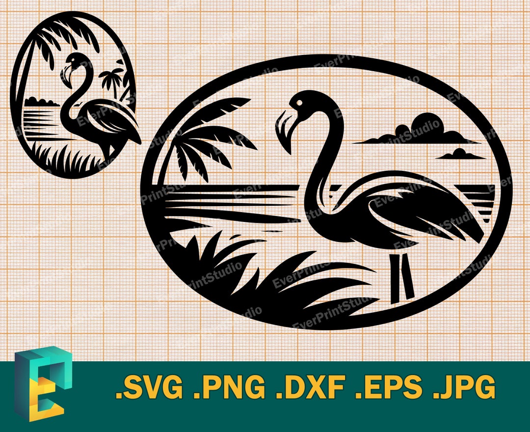 Flamingo SVG - Cricut, Silhouette | Vector Artistic Design Flamingo ...