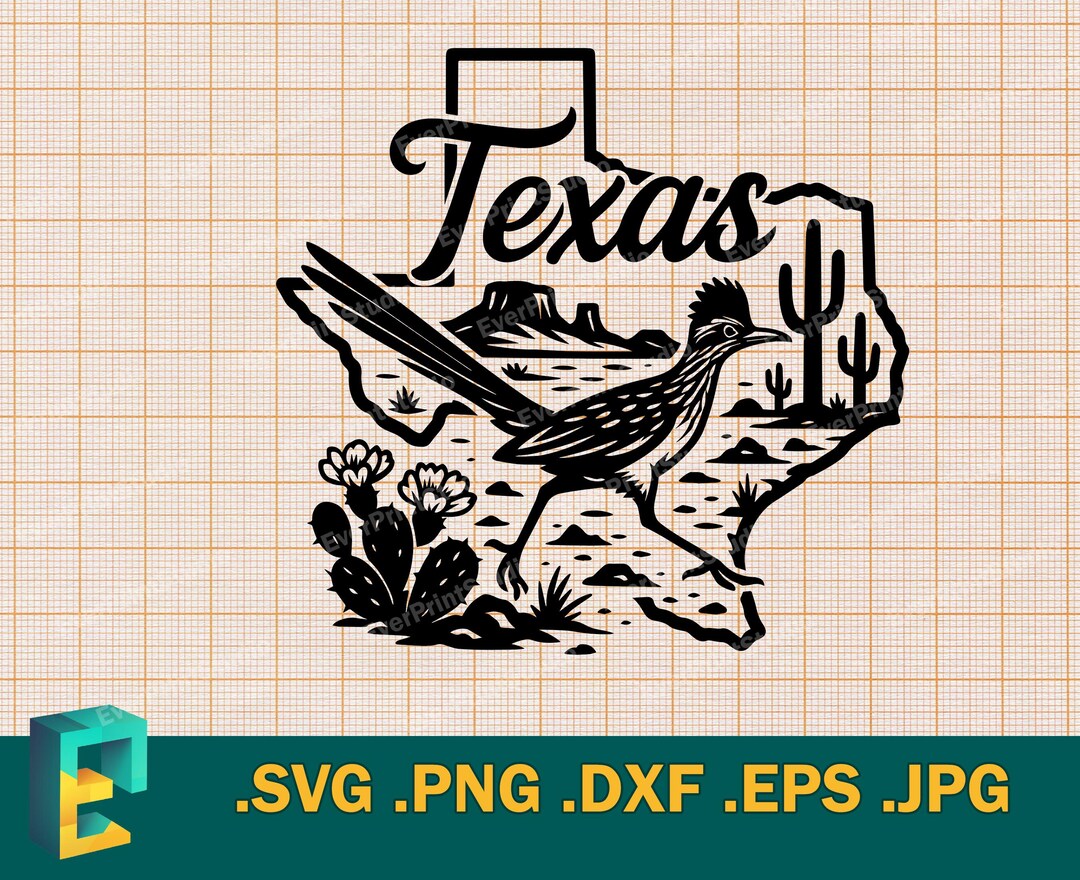 Texas SVG - Cricut, Silhouette | Vector Design Texas State USA Cut File ...