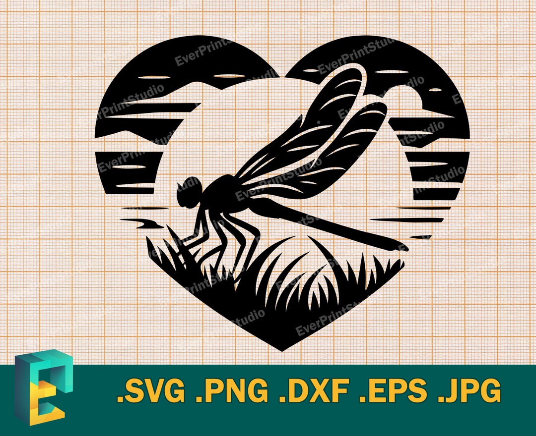 Dragonfly SVG - Cricut, Silhouette | Vector Printable Dragonfly SVG Cut ...