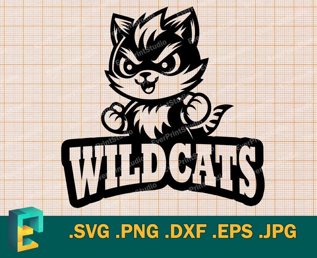 Wildcats SVG - Cricut, Silhouette | Cute Wildcats Kids Sports Team ...