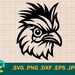 Chicken, Rooster SVG - Cricut, Silhouette | Vector Angry Chicken Cut ...