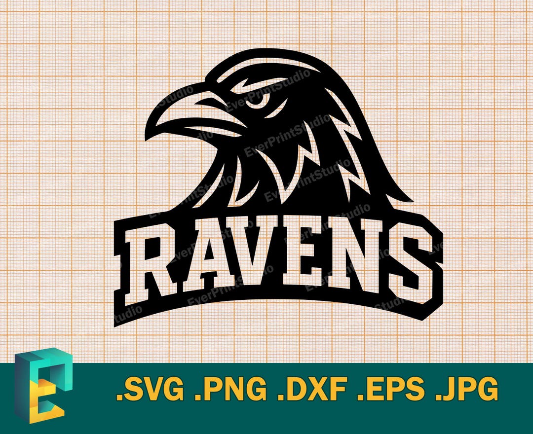 Ravens SVG - Cut File for Cricut & Silhouette | Ravens Sport Team SVG ...