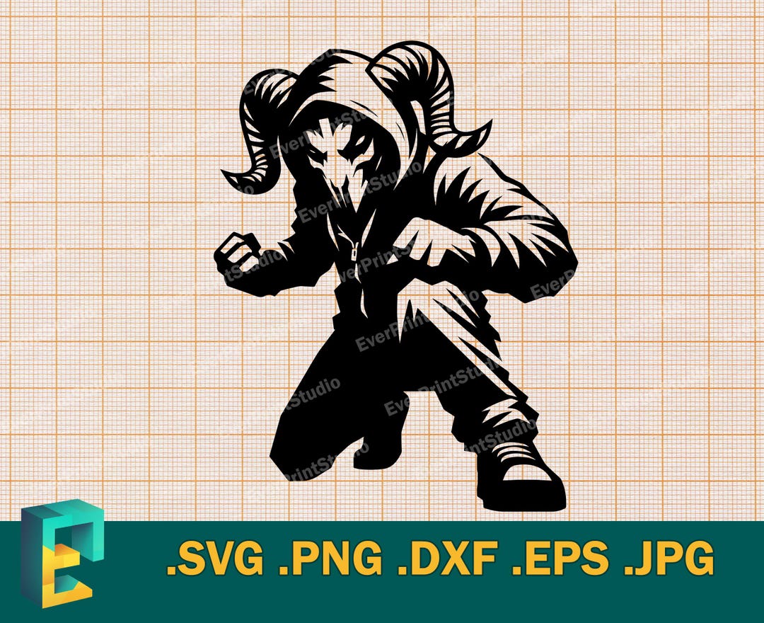 Ram SVG - Cricut, Silhouette | Vector Angry Ram Cut File | Download ...