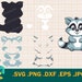 Raccoon SVG | Cute Raccoon Layered SVG - Cricut Cut Files, Silhouette ...