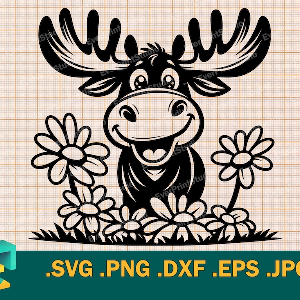 Moose Svg - Etsy