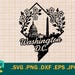 Washington DC Outline Svg. Washington Cursive Svg. Washington DC Vector ...