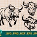 Bull SVG - Cricut, Silhouette | Vector Running Bull Cut File Download ...