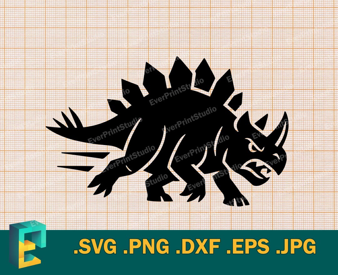 Stegosaurus SVG - Cricut, Silhouette, Vector Dino Dinosaur Clipart ...