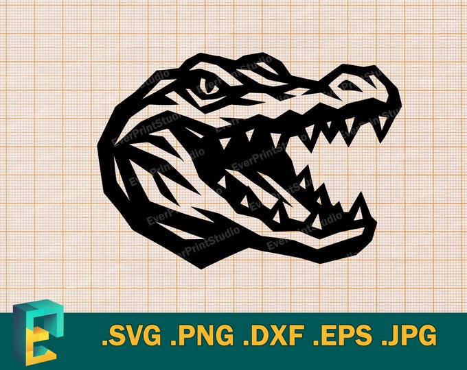 Gator Head Svg, Gator Svg, Crocodile Svg, Reptile Svg, Crocodile Head ...