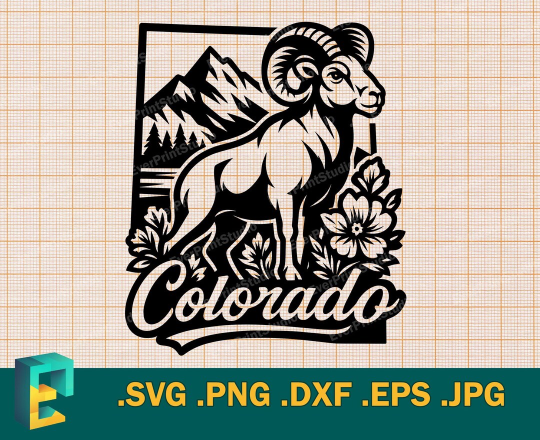 Colorado SVG - Cricut, Silhouette | Vector Colorado State USA Cut File ...