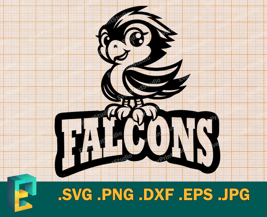 Falcons SVG - Cricut, Silhouette | Falcons Kids Sport Team Shirt Spirit ...