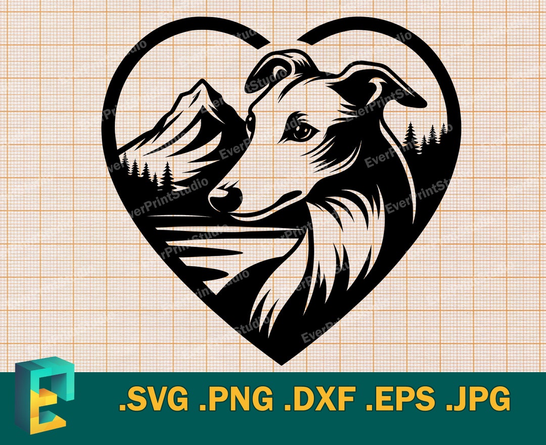 Whippet SVG Cut File for Cricut, Silhouette | Vector Greyhound SVG ...