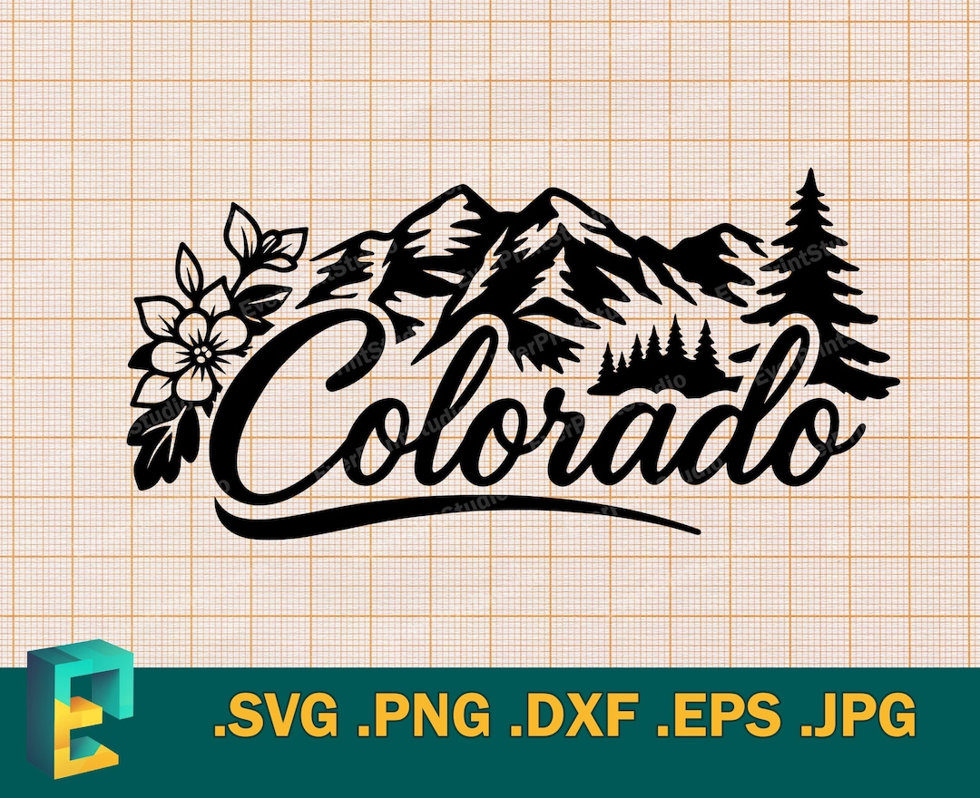 Colorado SVG - Cricut, Silhouette | Vector Colorado State USA Cut File ...