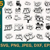 Cute Baby Owl SVG. Owl PNG. Owl DXF. Cricut Cut Files, Layered Files ...