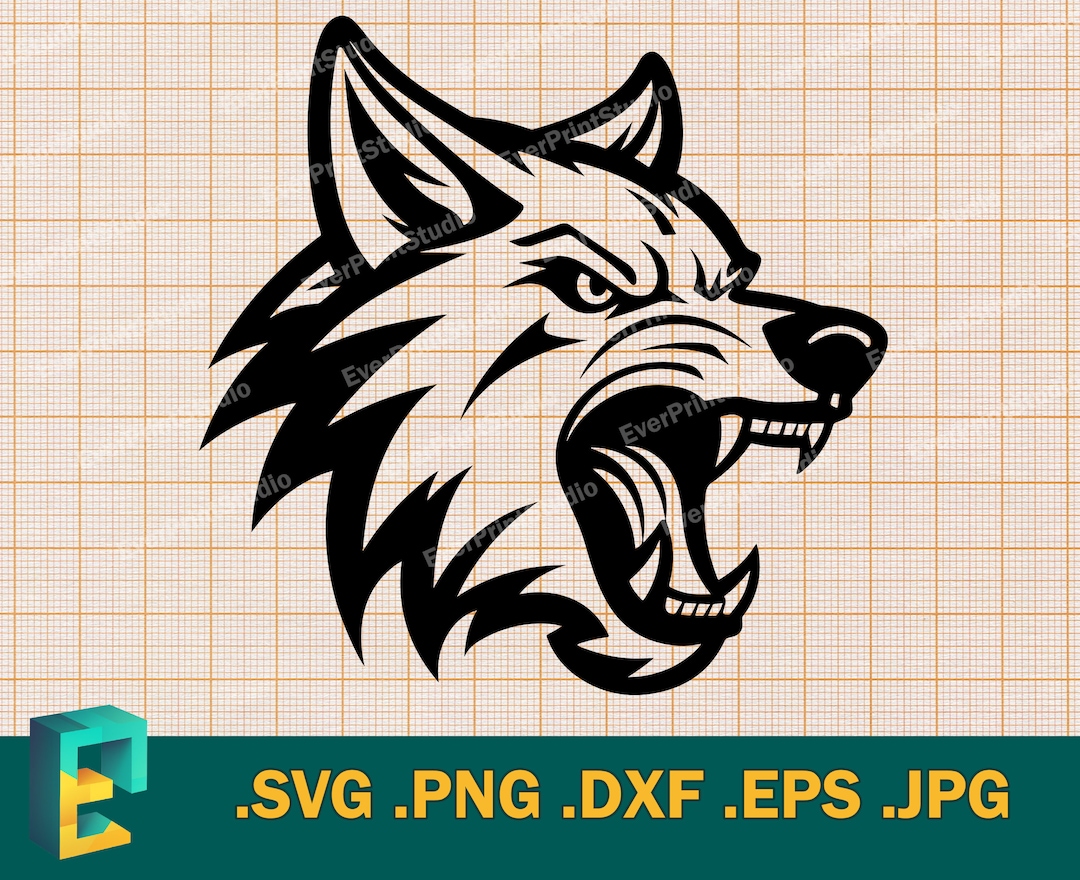 Wolf SVG - Cricut, Silhouette | Vector Wolf Head Cut File | Printable ...