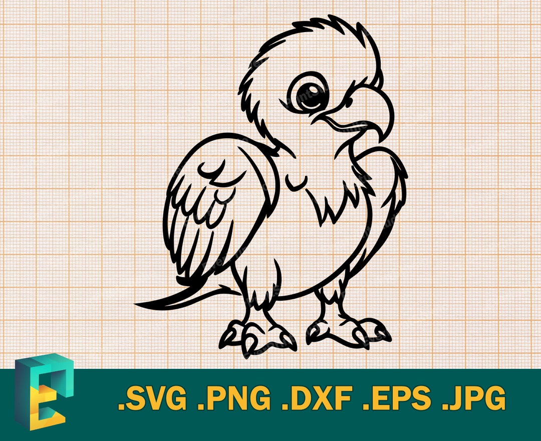 Baby Eagle SVG - Artistic Design for Cricut, Silhouette | Cute Baby ...