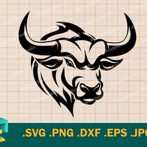 Bull SVG - Cricut, Silhouette | Vector Running Bull Cut File Download ...