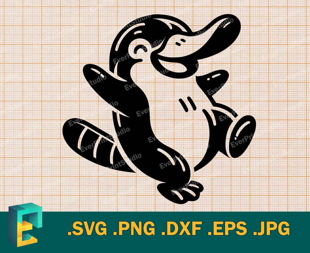 Platypus SVG - Cricut & Silhouette | Cute Vector Platypus Svg Cut File ...